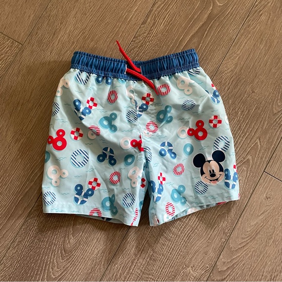 Disney | Swim | New Disney Baby Boy Blue Mickey Mouse Swim Trunks Size ...